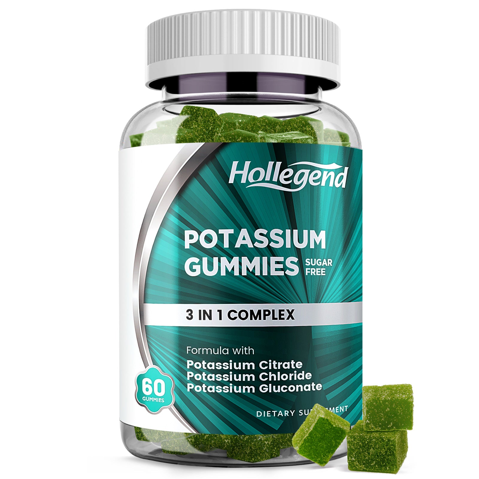 Potassium Gummies | Best Potassium 3 in 1 Complex Gummies Sugar Free ...